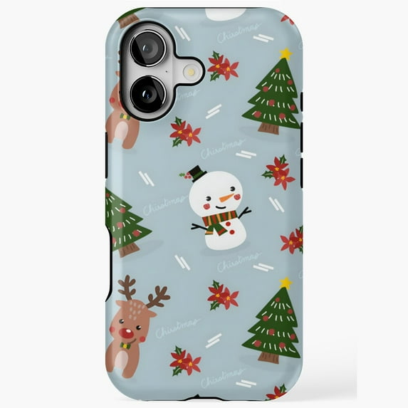 Christmas Magic Holiday Art Protective Cover for iPhone 11 12 13 14 15 ...