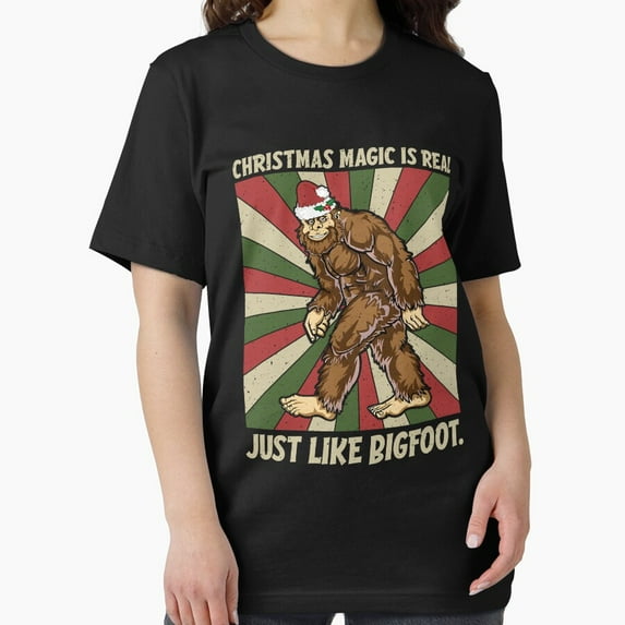 Christmas Magic Is Real Just Like Bigfoot in Festive Holiday Theme ...