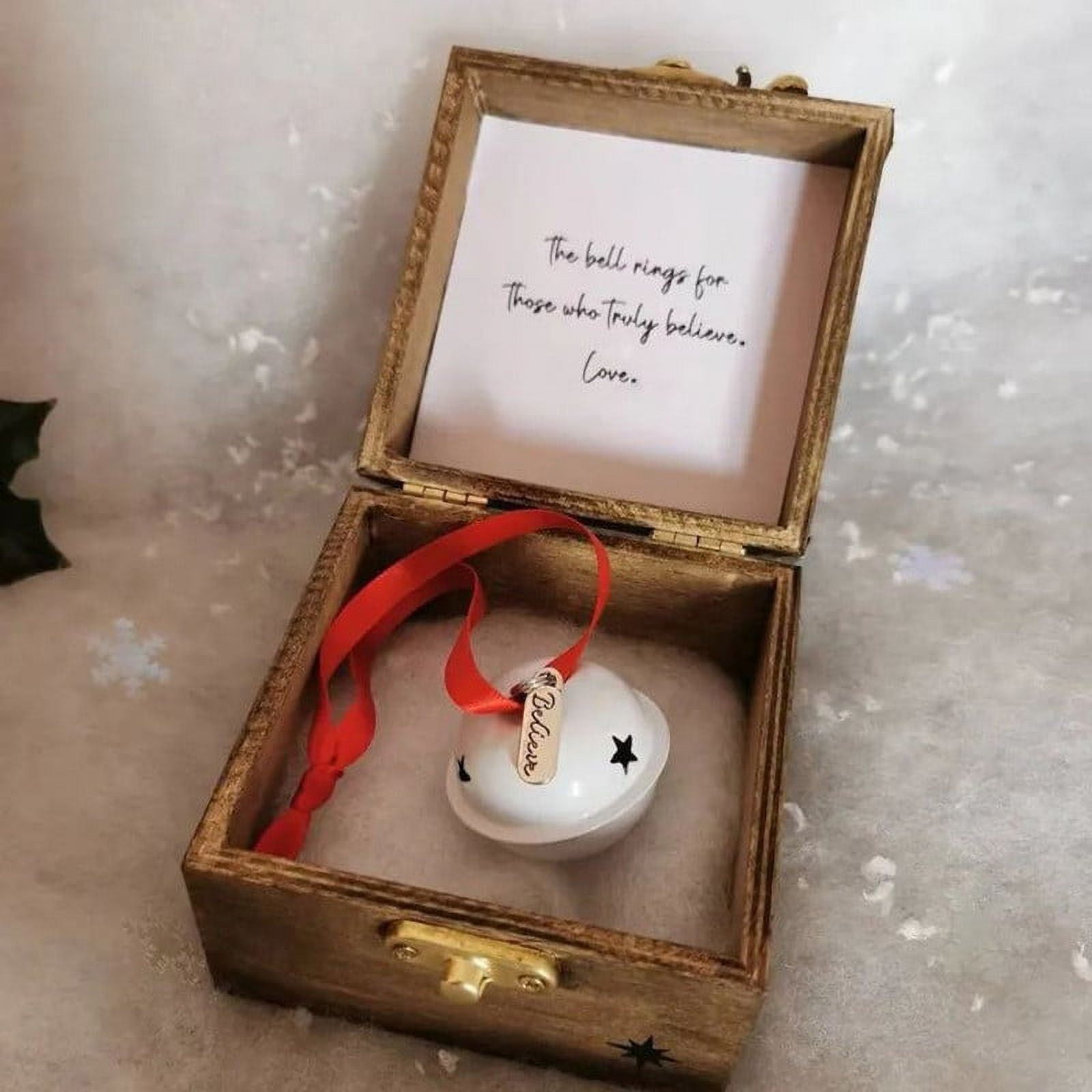 Christmas Magical Bell Keepsake - 10cm Iron Christmas Bells with Cards ...