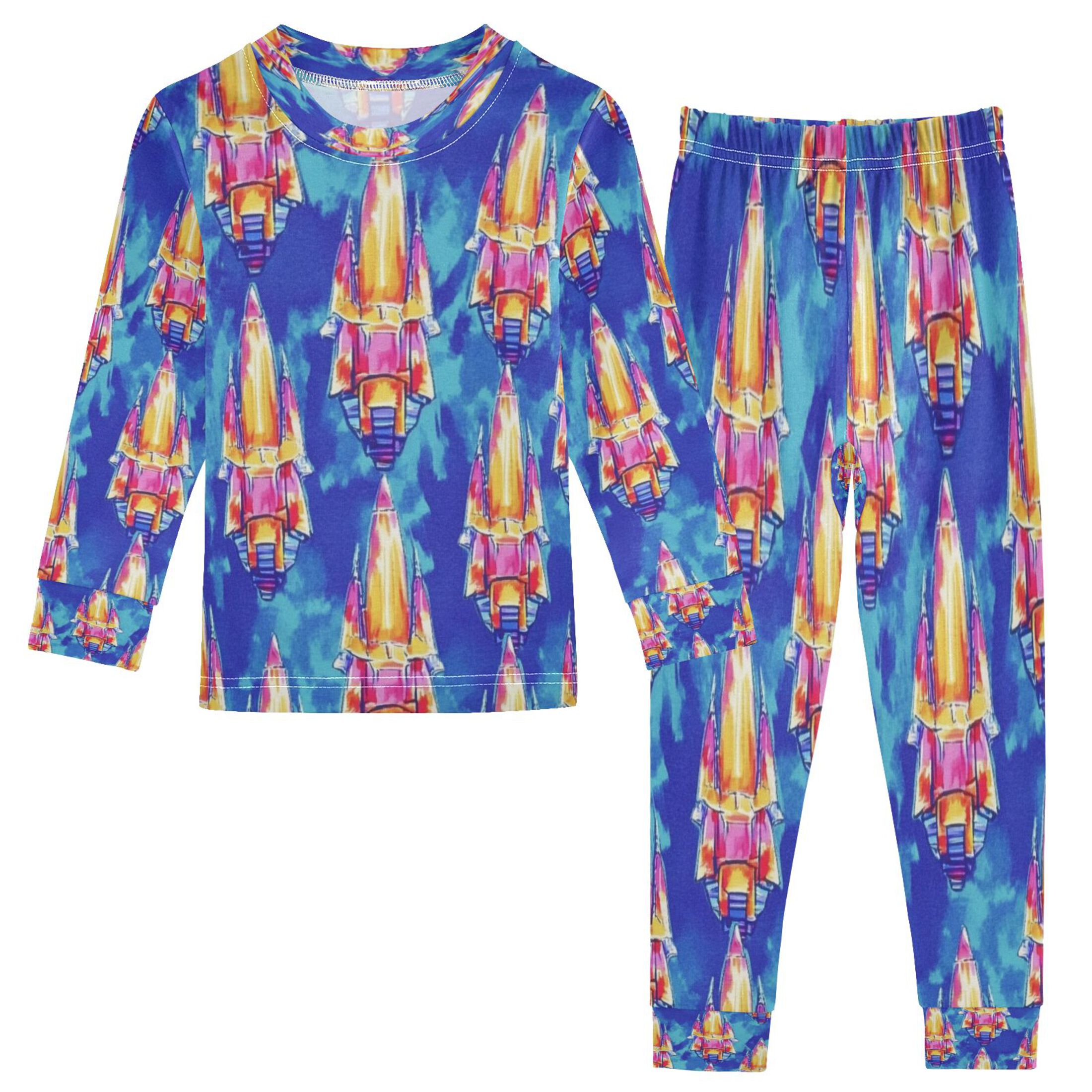 Christmas Magical Lights Kids and Toddler Girls Boys Pajamas 2 Piece ...