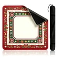 Christmas Mahjong Mat with Carry Bag, 31.5 x 31.5 Inch Non Slip Table ...
