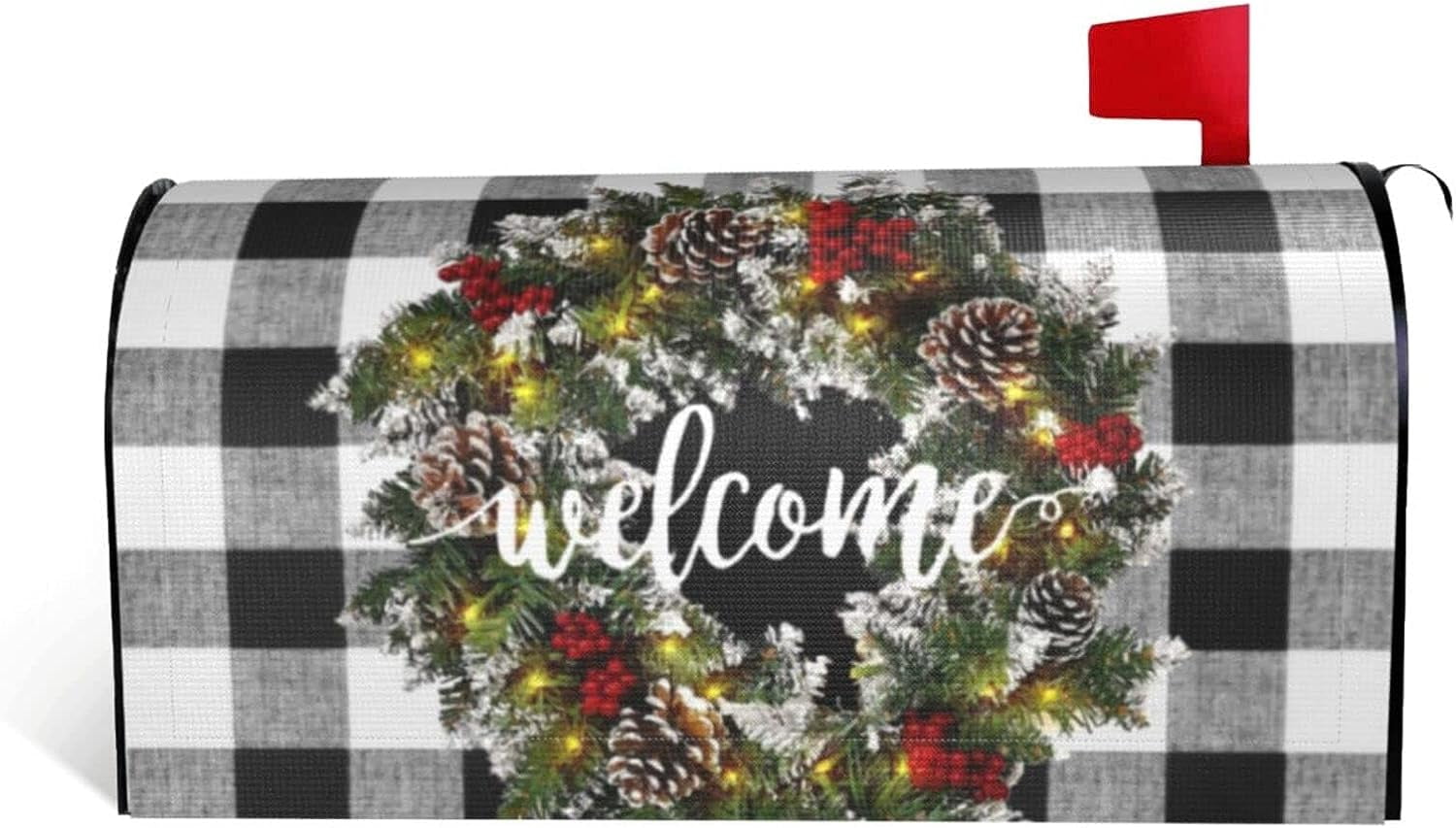 Christmas Mailbox Covers Magnetic Standard Size Winter Welcome Box ...