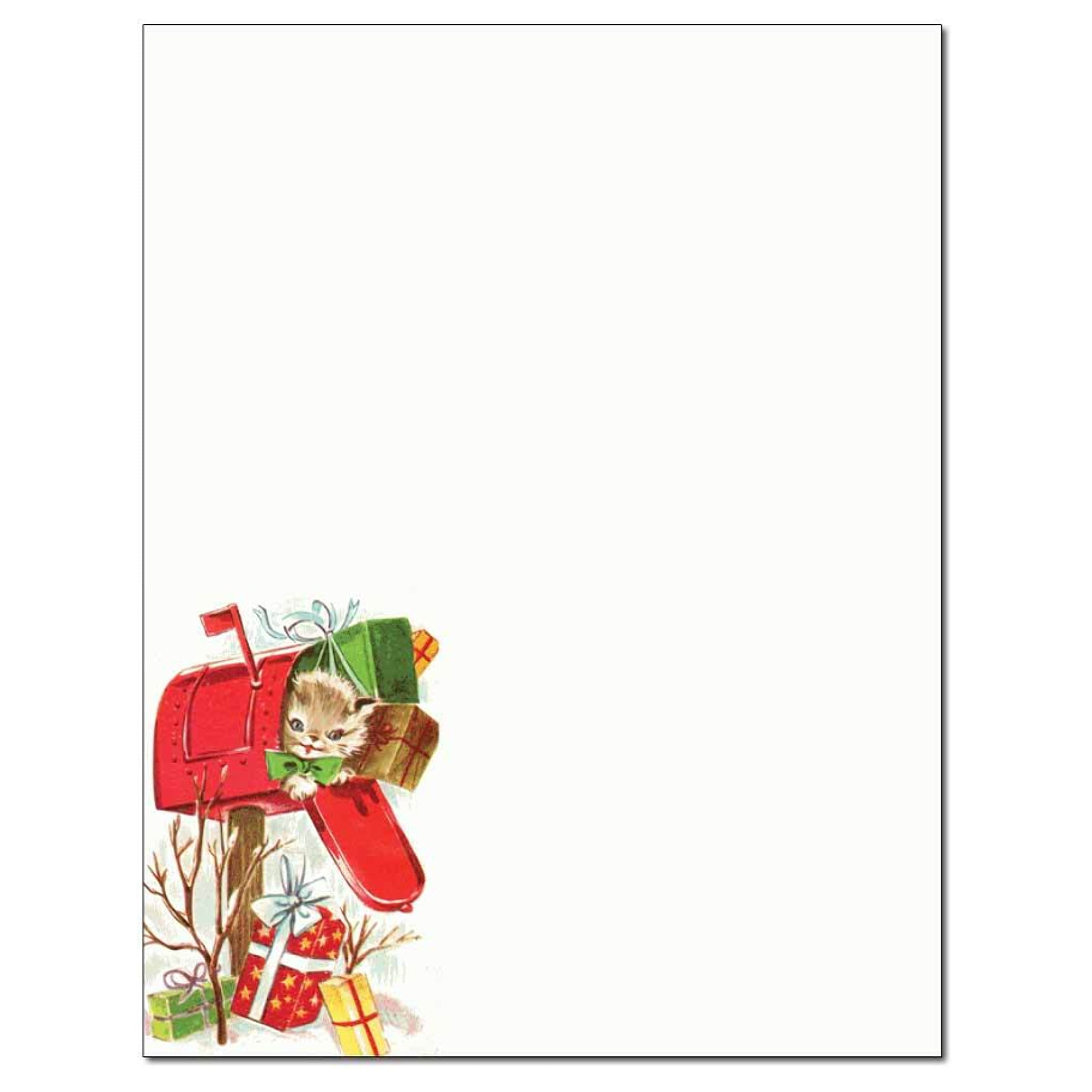 Christmas Mailbox Letterhead Laser & Inkjet Printer Paper - 8.5in. X ...