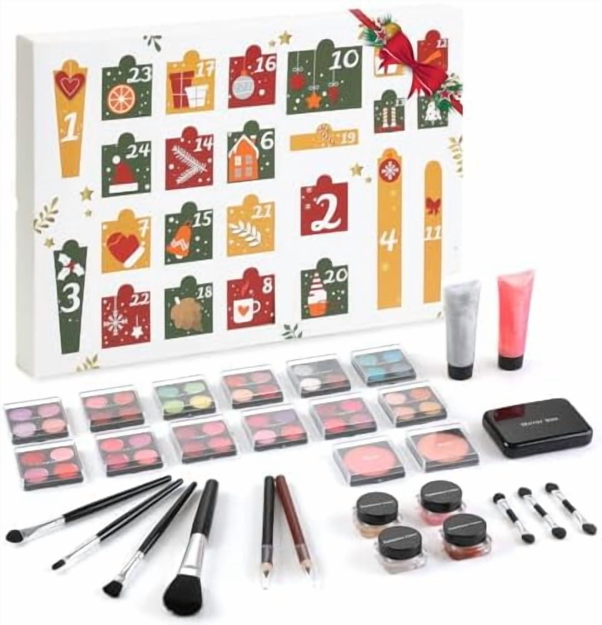 Christmas Makeup Advent Calendar 2025 for Teens Girls, 30pcs Advent ...