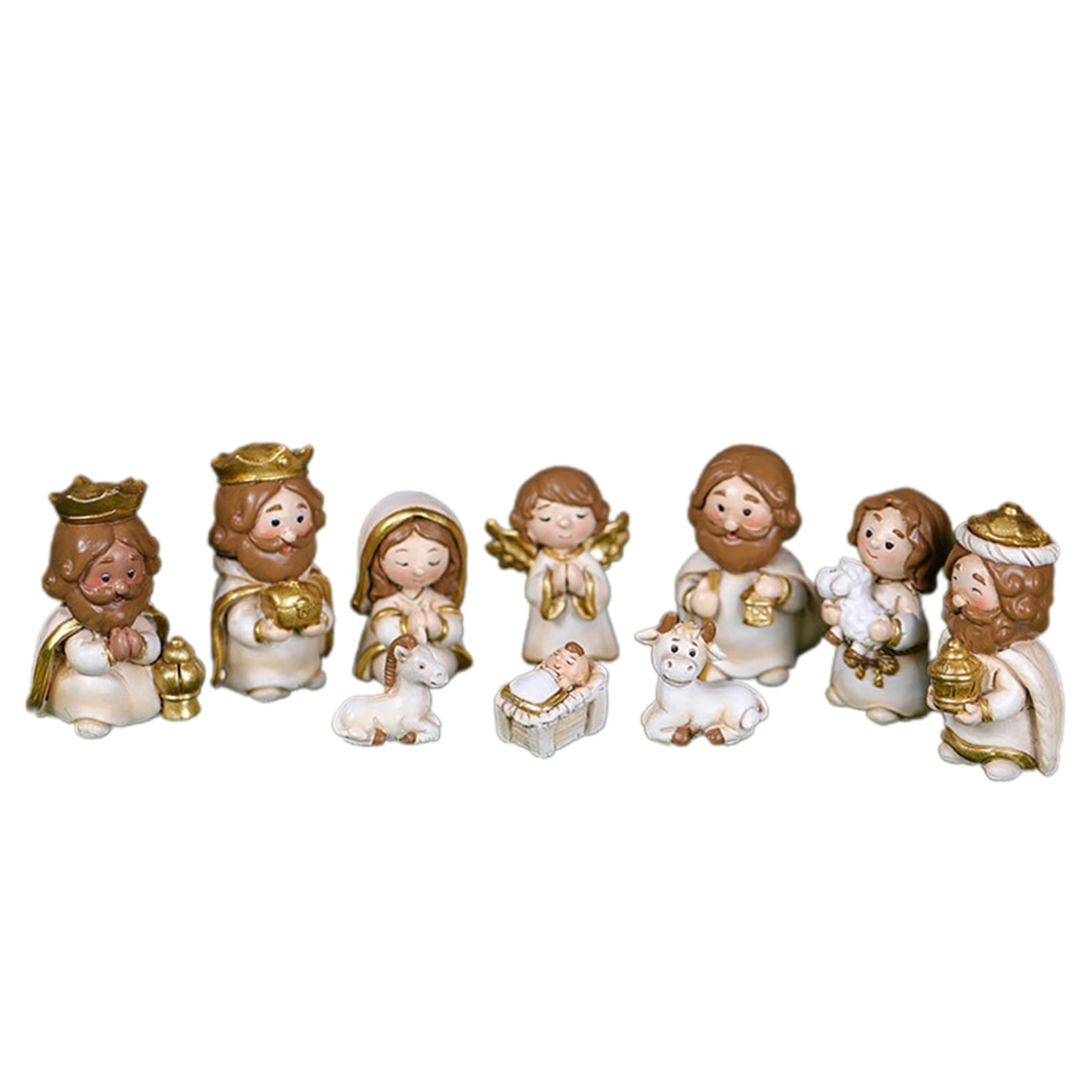 Christmas Manger Decoration Set Baby Statues Resin Art Crafts for Home ...