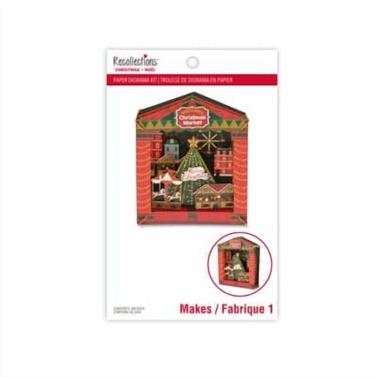 Christmas Market Paper Diorama Kit by Recollections™ - Holiday and ...