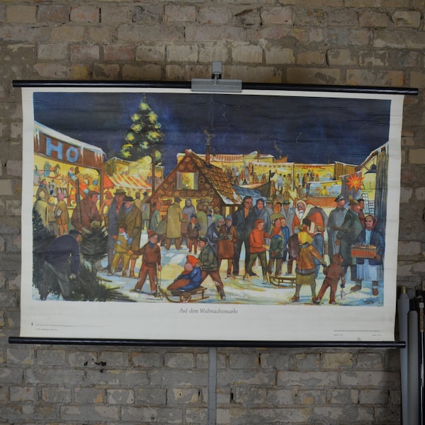 Christmas Market, Weihnachtsmarkt: Original Vintage 1950S East German ...