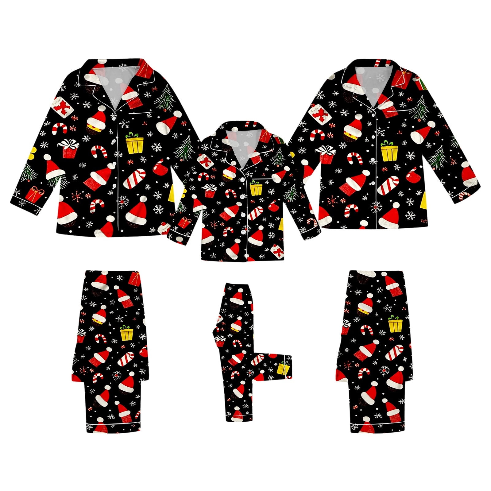 Christmas Matching Pajamas for Family Fashion Christmas Print Christmas ...