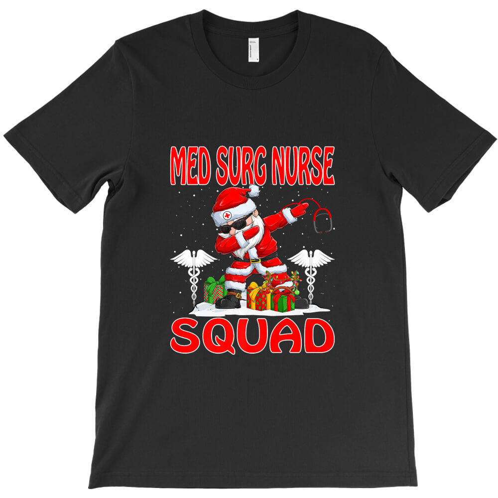 Christmas Med Surg Nurse Squad Reindeer Saint Nicholas Premium Themed ...