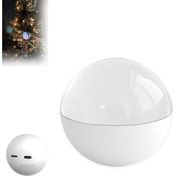 Christmas Memory Orb, WiFi 2.7 Inch Uploadable Memory Sphere with 3D ...