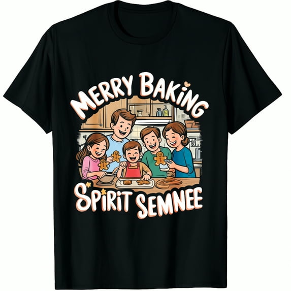 Christmas Merry Baking Family Apron Gingerbread Cookies and Text ...