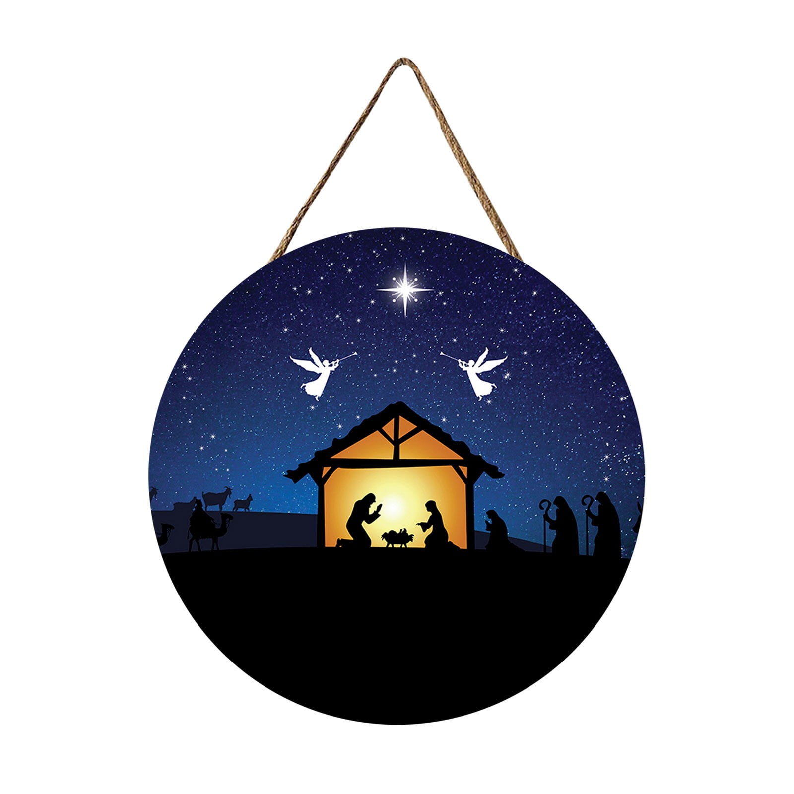 Christmas Merry Front Door Sign Farmhouse Porch Decoration Christmas ...