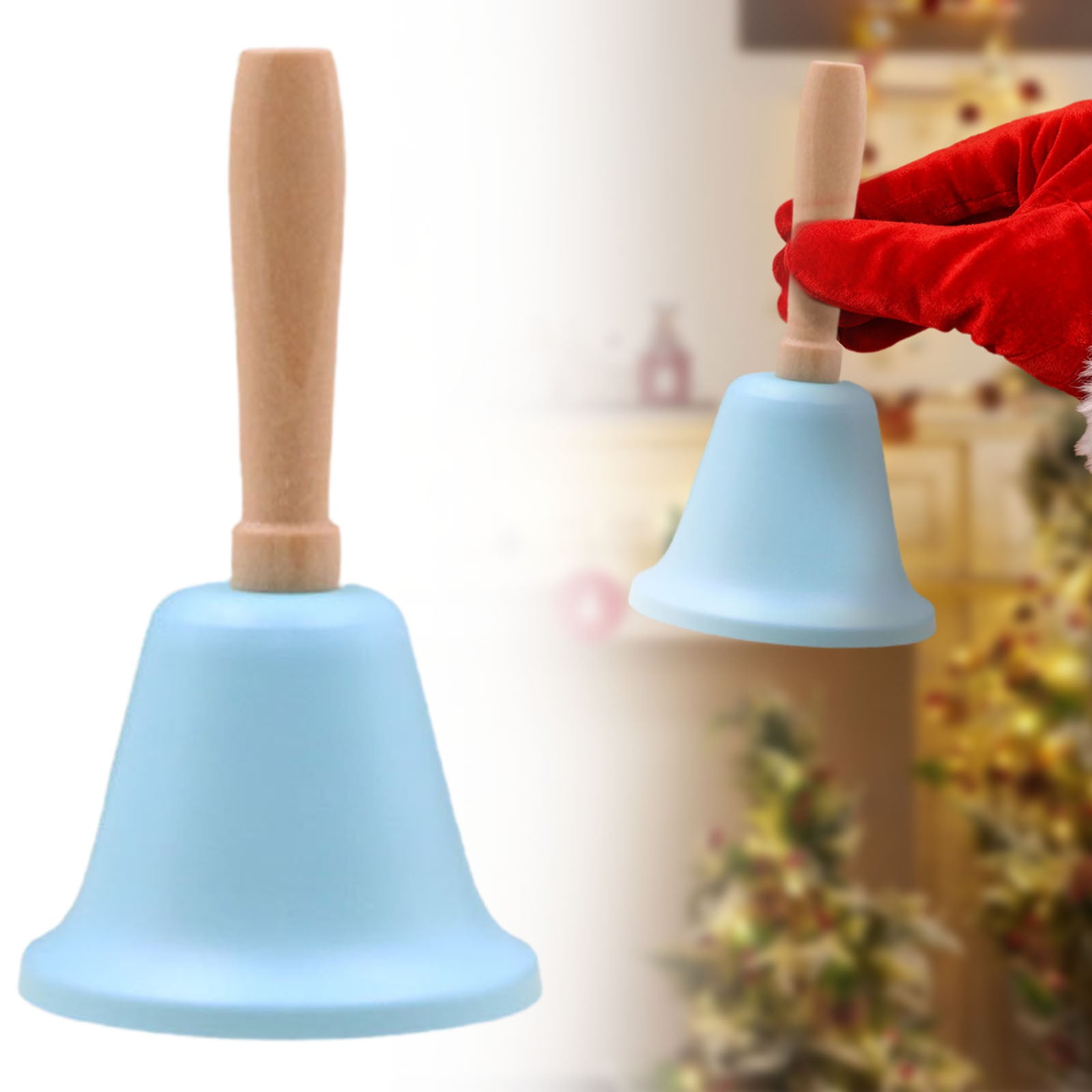 Christmas Metal Bell Handheld Jingle Bell For Christmas Decoration Bell ...