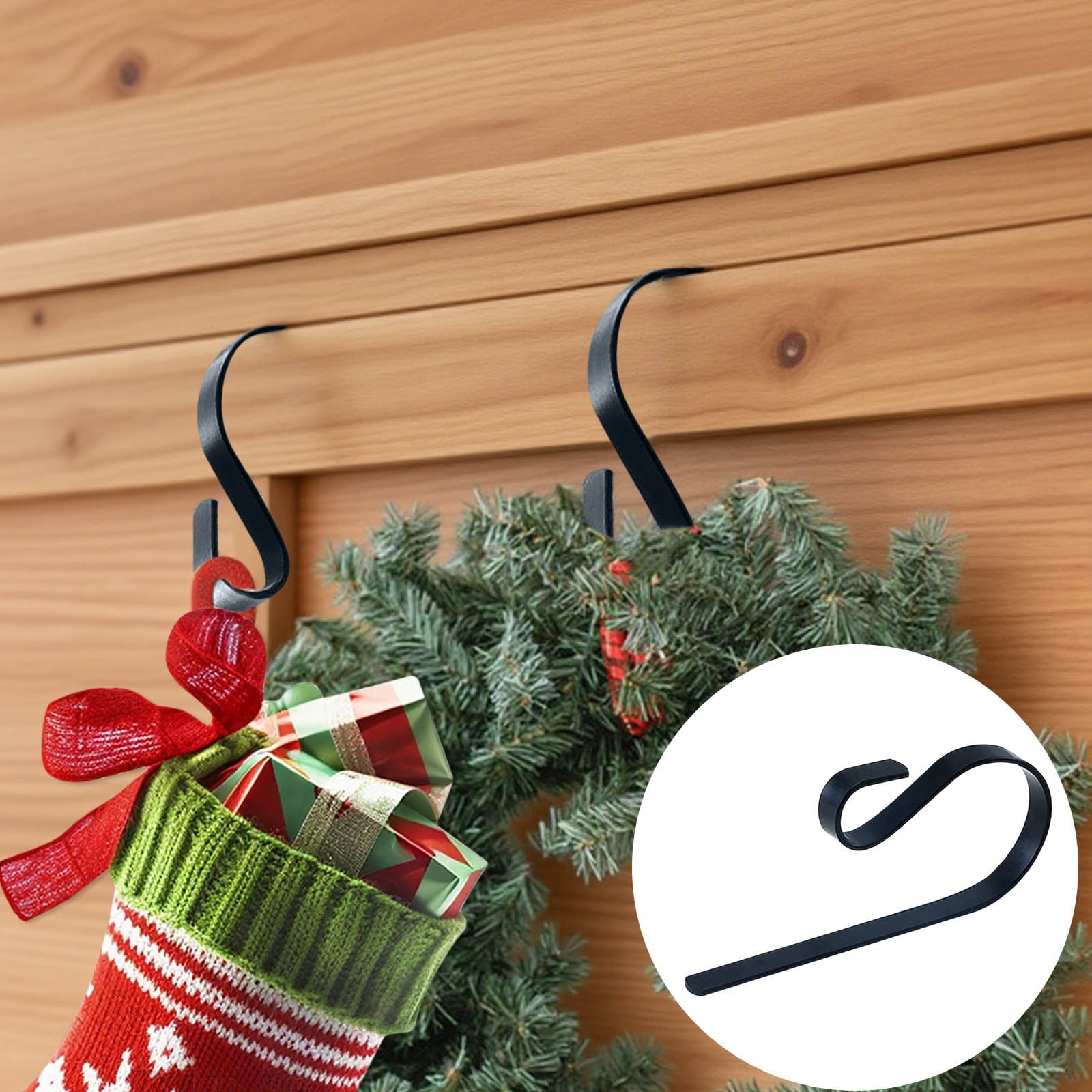 Christmas Metal Hooks, Multi-Purpose Hooks for Socks, Fireplace and ...