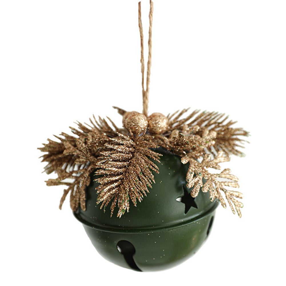 Christmas Metal Jingle Bell Hemp Rope Pendant for Christmas Tree ...