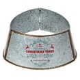 Silver Christmas Tree Collar, Metal, 30 Inch Diameter Base, Holiday ...