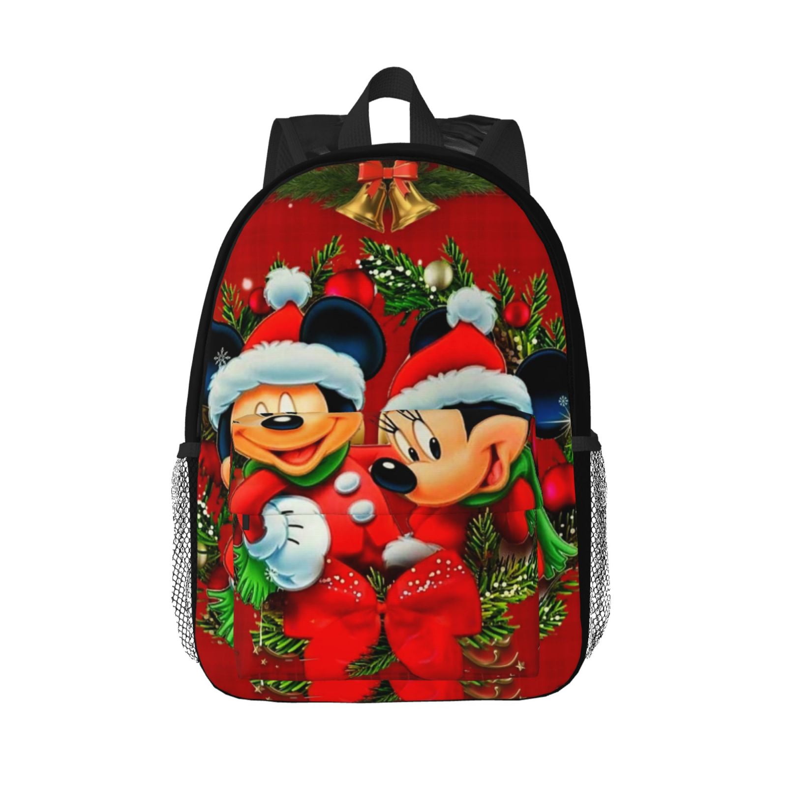 Christmas Mickey E Minnie Backpack,Classic carry-on travel backpack for ...
