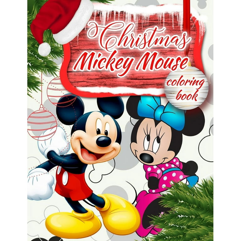 mickey mouse christmas coloring pages printable