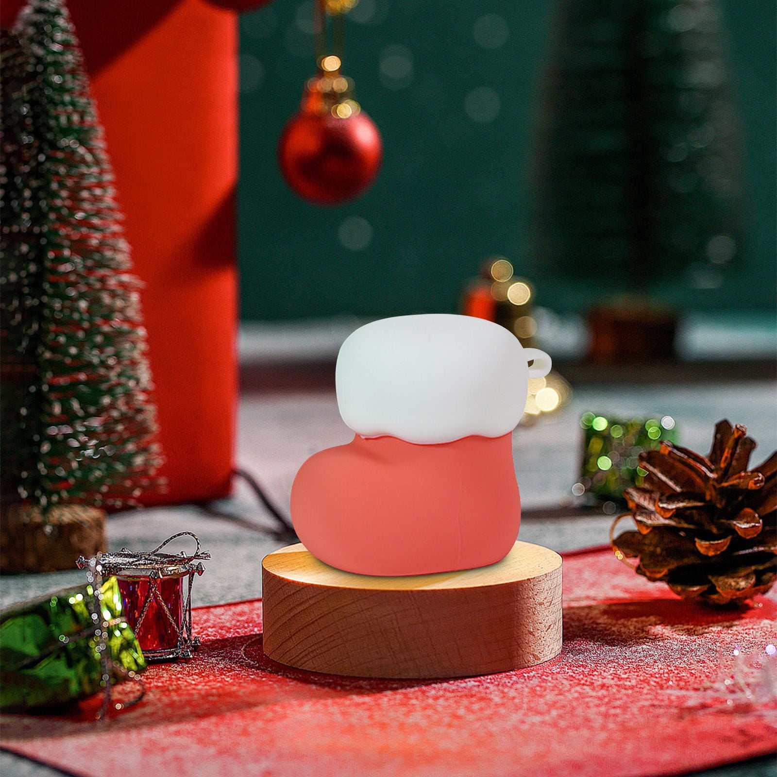 Christmas Mini Night Lights for Tree Decoration, Colorful Warm Light ...