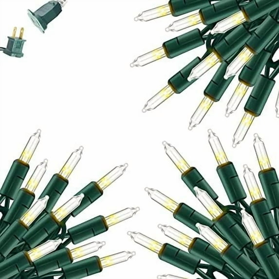 Christmas Mini String Lights, 60FT 300 Count Incandescent Waterproof ...