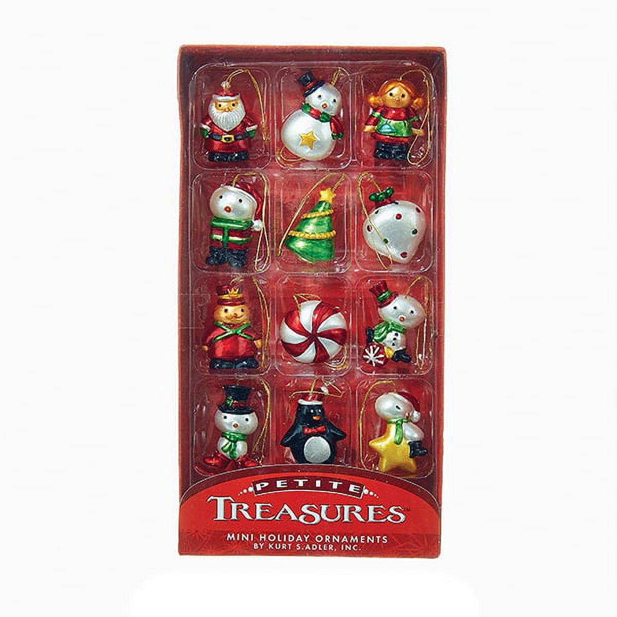 Christmas Mini Tree Ornaments - 12 ct - Walmart.com