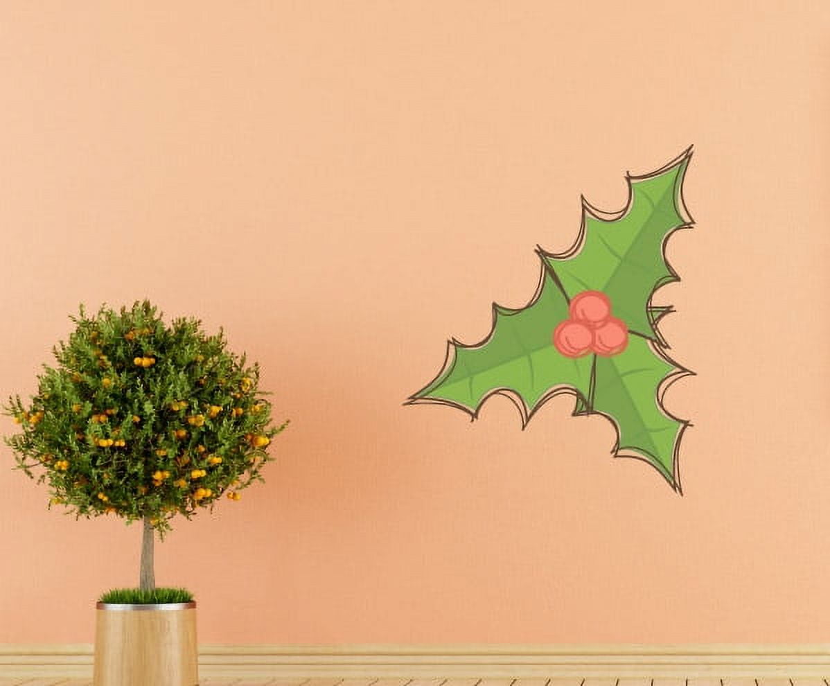 Christmas Mistletoe Decorations Wall Decal - Vinyl Sticker - Car ...