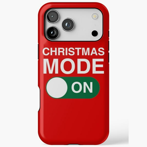 Christmas Mode On Holiday Art Case for iPhone 11 12 13 14 15 16 17 Pro ...