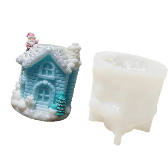 Christmas Mold for Handmade Crafts, Silicone House Shaped Mold for ...