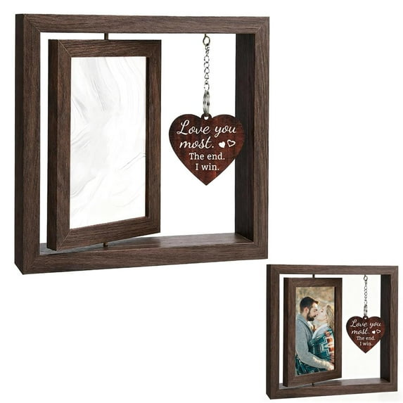 Christmas Mom Gifts From Daughter Son, Rotating Picture Frame with Warm ...
