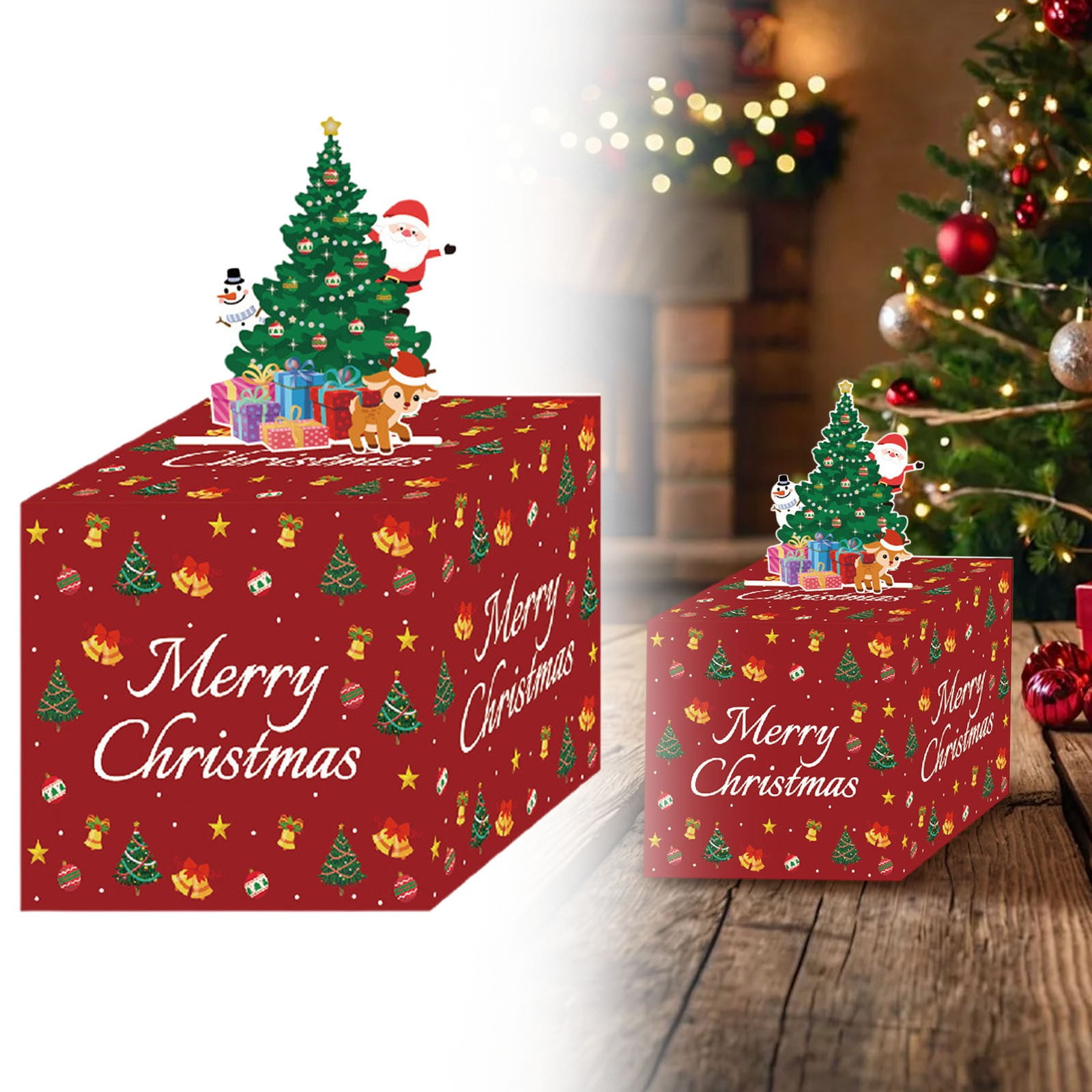 Christmas Money Box for Cash Gift Pull,Christmas Cash Gift Envelopes ...
