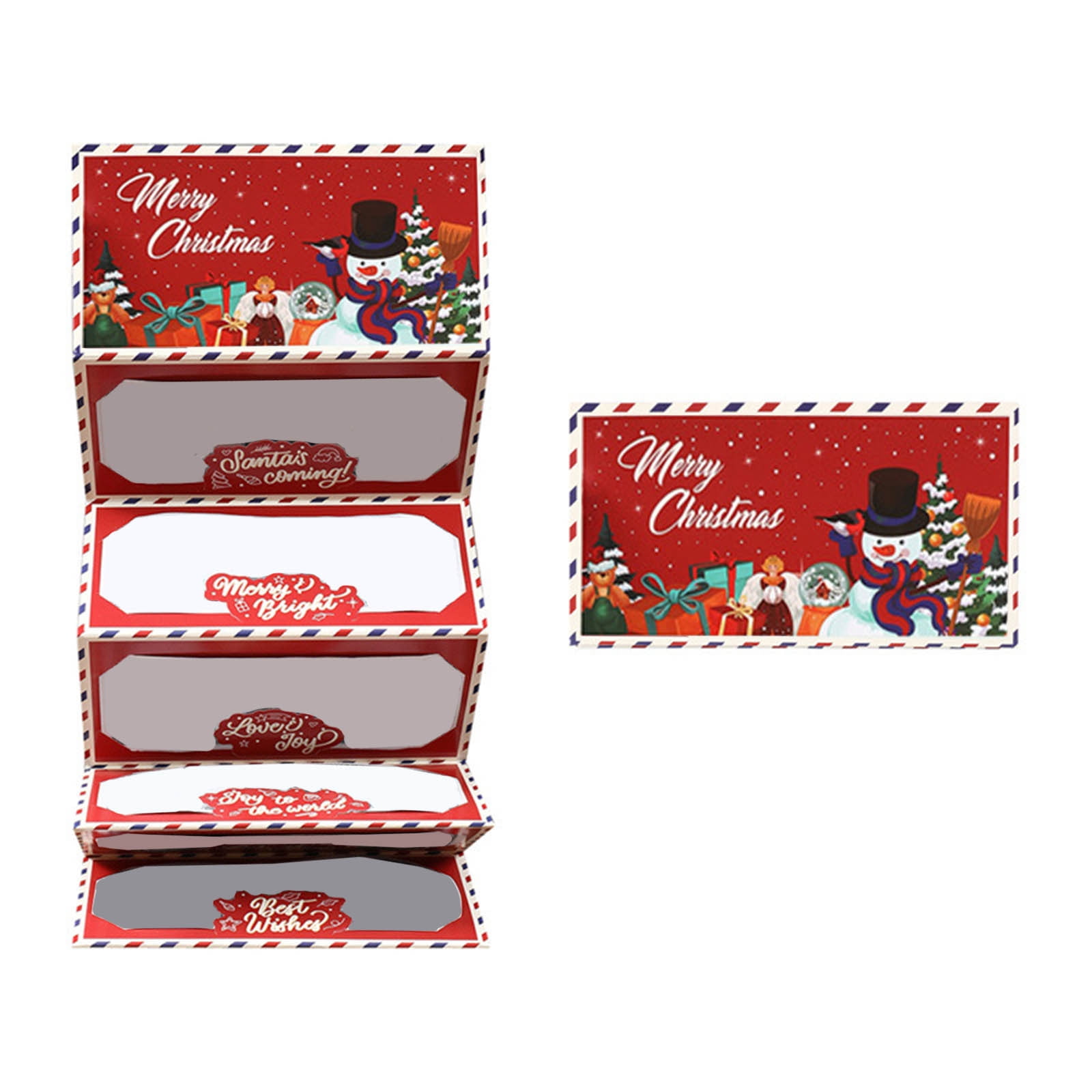Christmas Money Holder Card with Money Clip, Festive Santa Claus Design ...