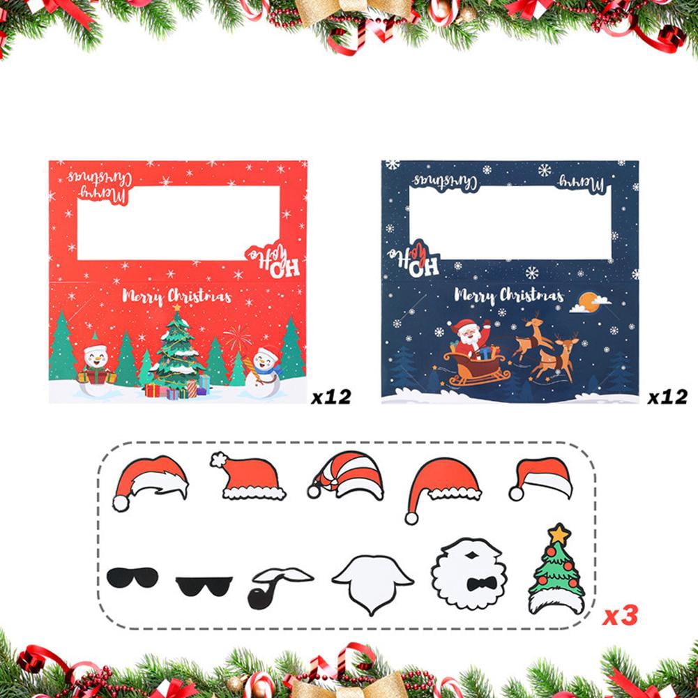 Christmas Money Holder Cards, Santa Claus Snowman Themed Gift, Surprise ...