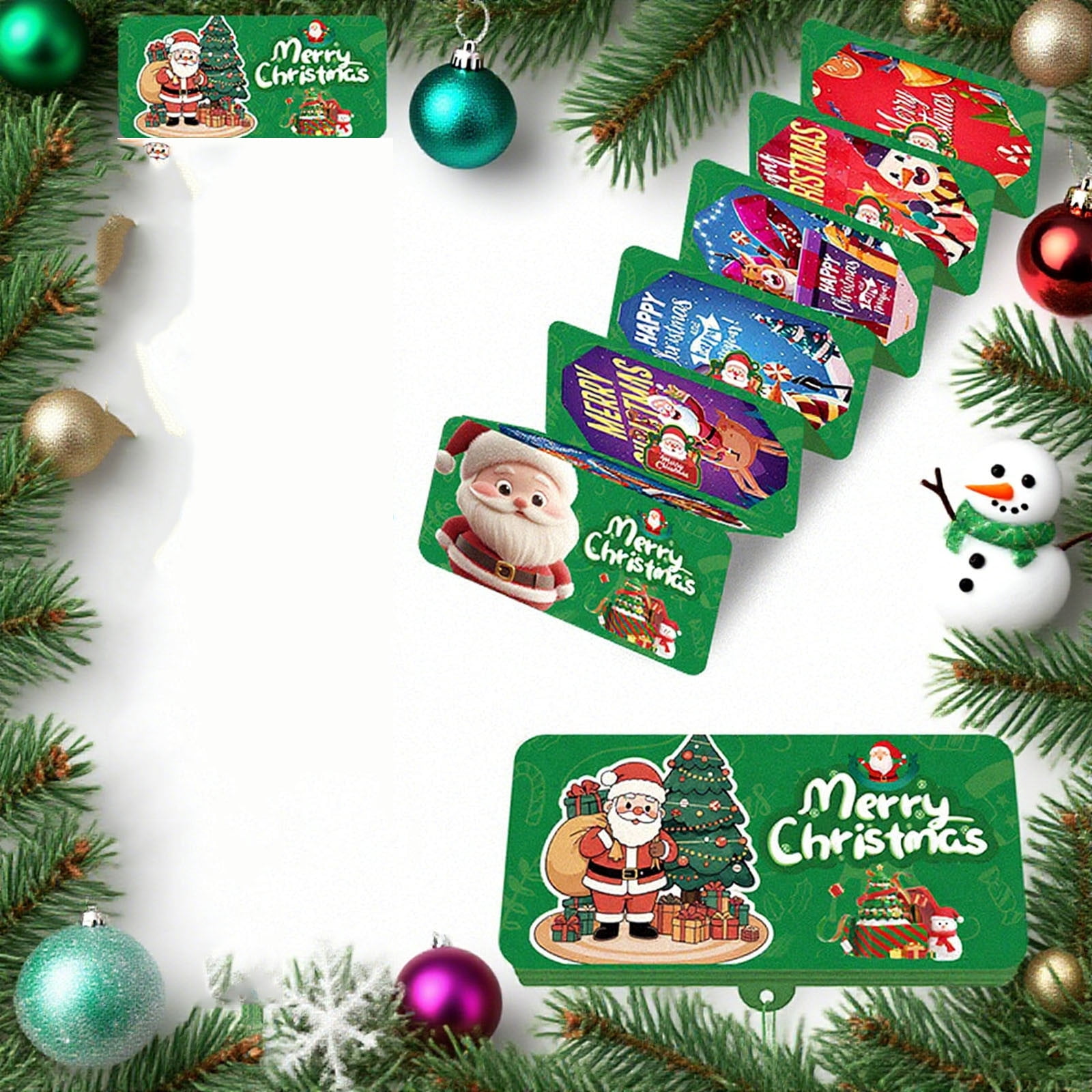 Christmas Money or Gift Card Holder with 10 Slots Surprise Christmas ...