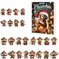 Christmas Monkey Print Pendant with 2D Acrylic Countdown Calendar ...