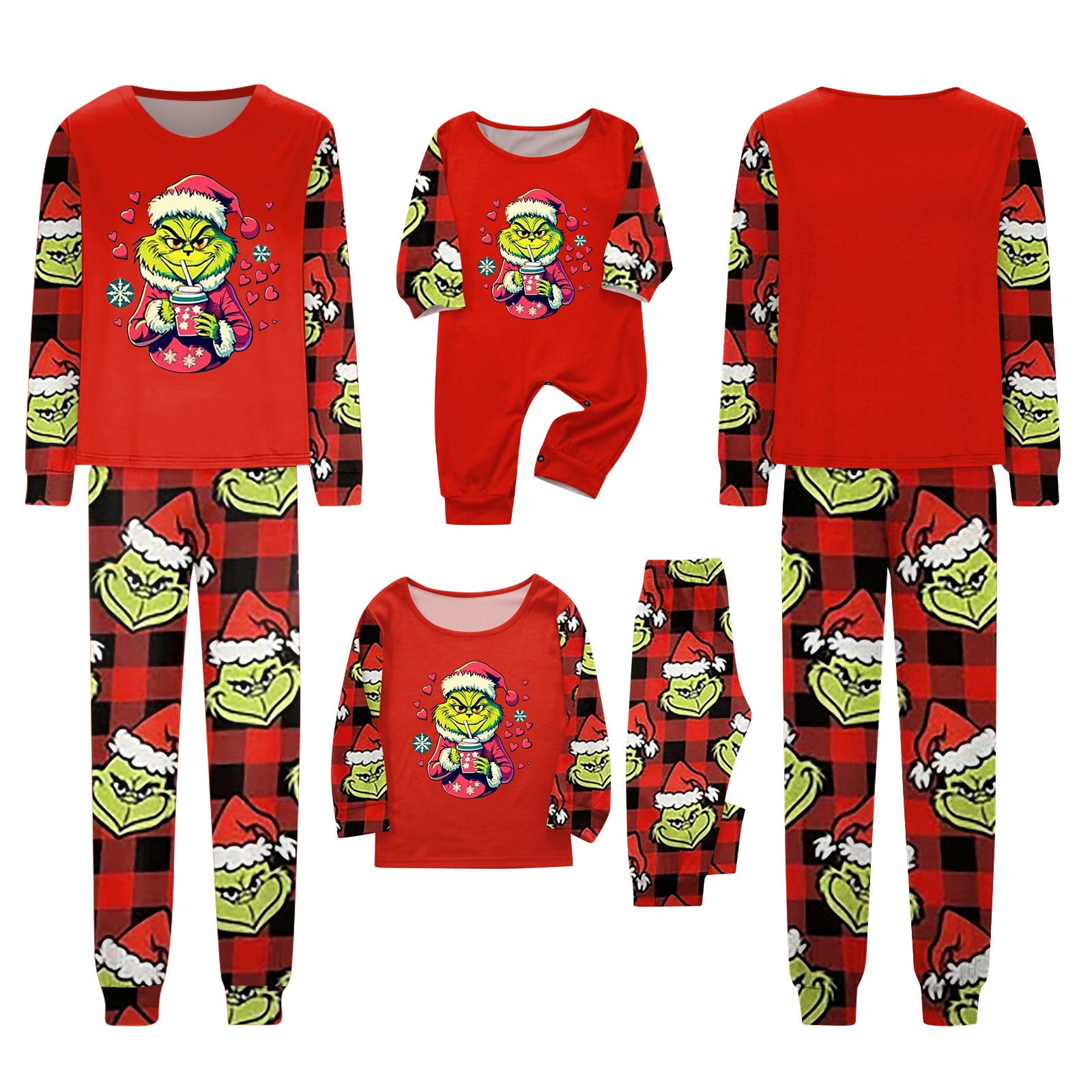 Christmas Monster Pajamas Matching Sets, Christmas Elf Whoville Printed ...