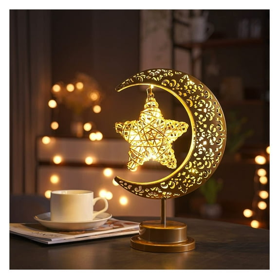 Christmas Moon Lamp, Battery & USB Powered Moon Light For Holiday ...