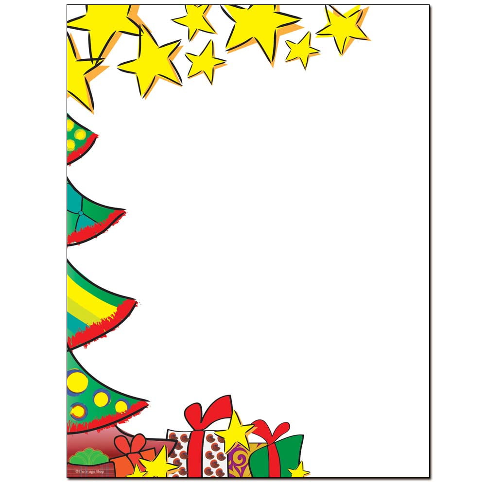 Christmas Morning Holiday Letterhead Laser & Inkjet Printer Paper, 25 ...