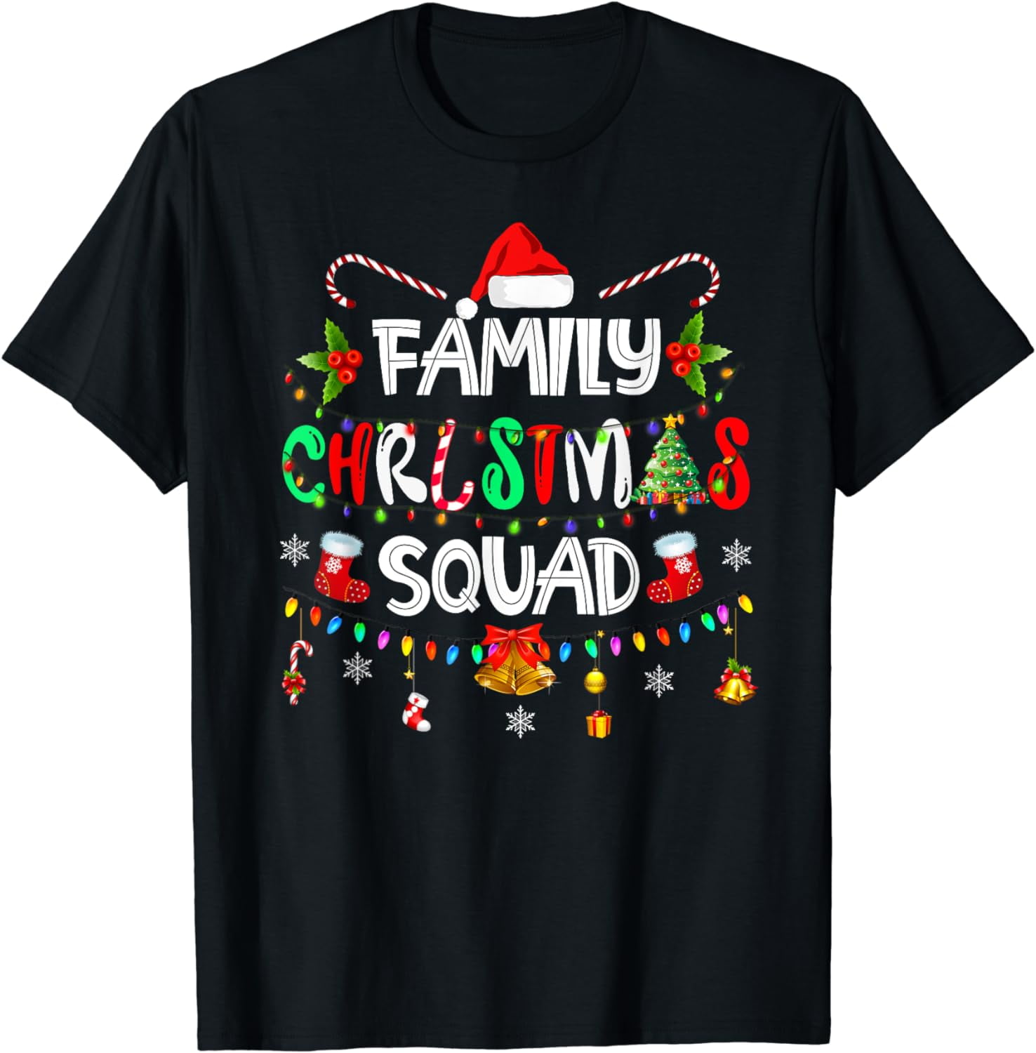 Christmas Morning Squad Xmas Holiday Pajama Matching Family T-Shirt ...