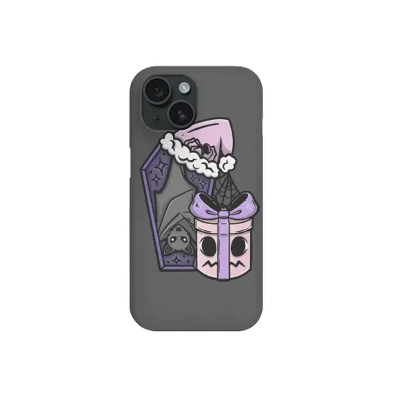 Christmas Mourning Present Funny Goth Phone Case for iPhone 16 15 14 13 ...