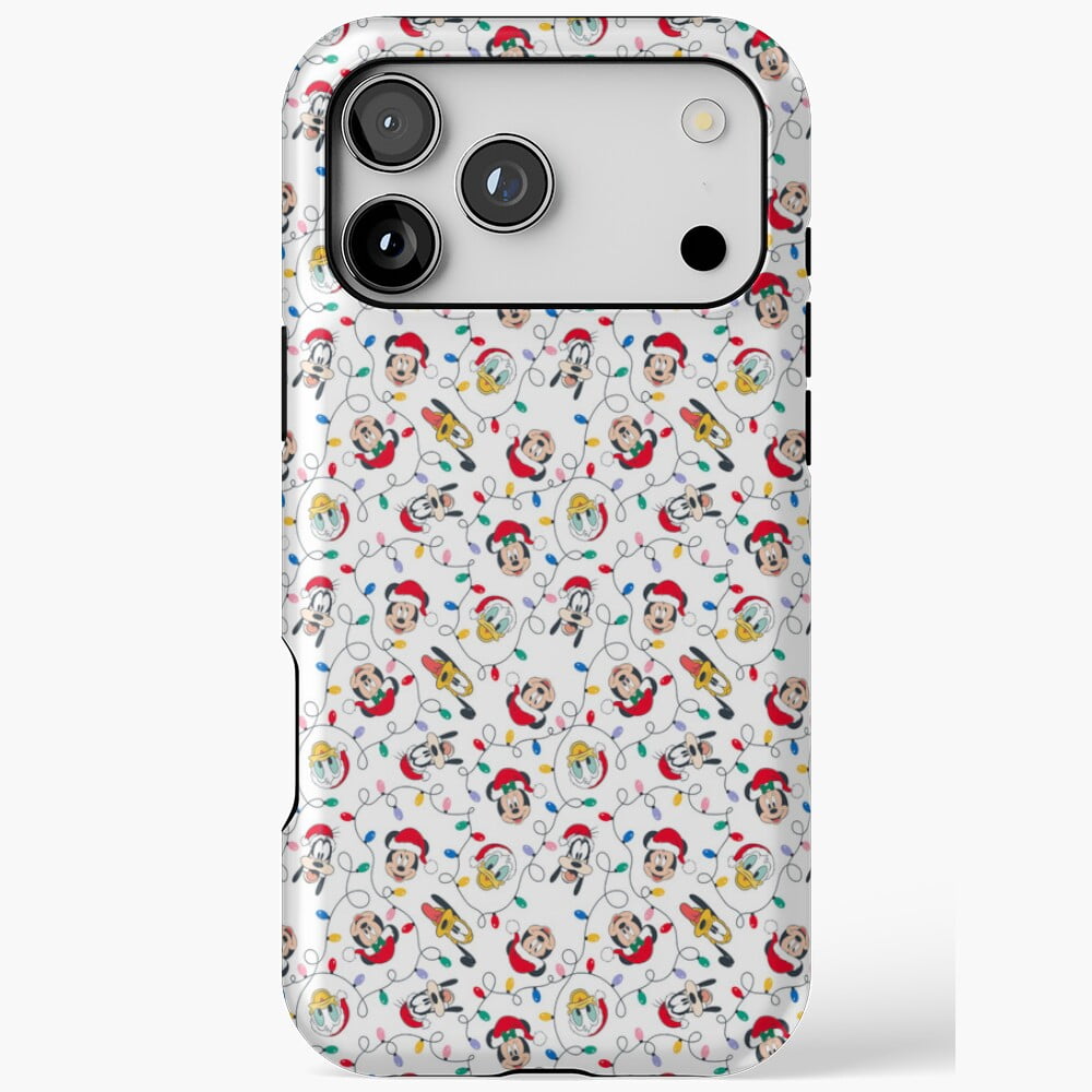 Christmas Mouse Light Pattern Case for iPhone 11 12 13 14 15 16 17 Pro ...