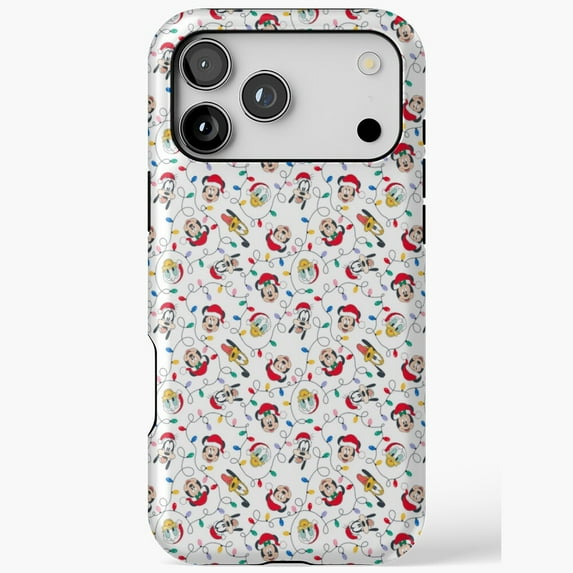 Christmas Mouse Light Pattern Case for iPhone 11 12 13 14 15 16 17 Pro ...