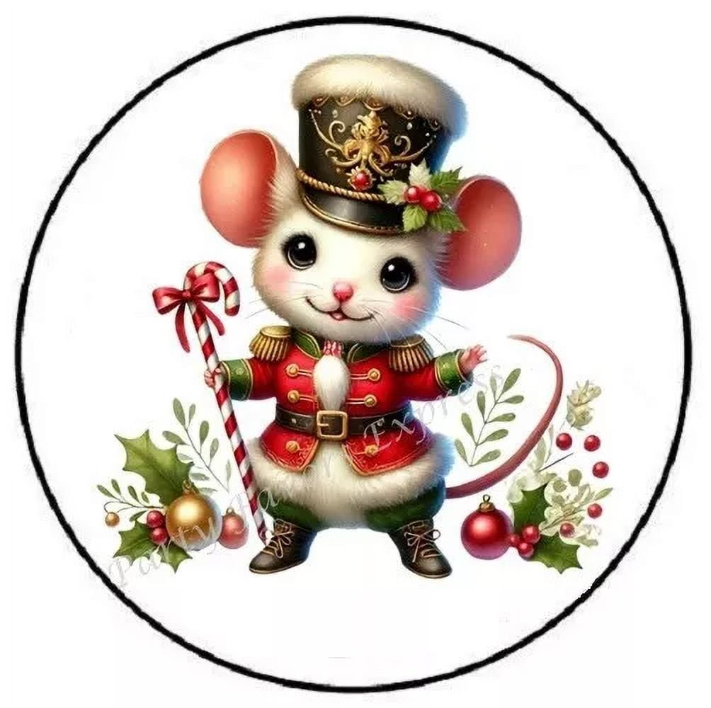 Christmas Mouse Nutcracker Stickers Party Favors Phone Decal Water ...