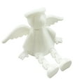 Christmas Movable Joints Angelic Figurine Adjustable Sitting Pose ...