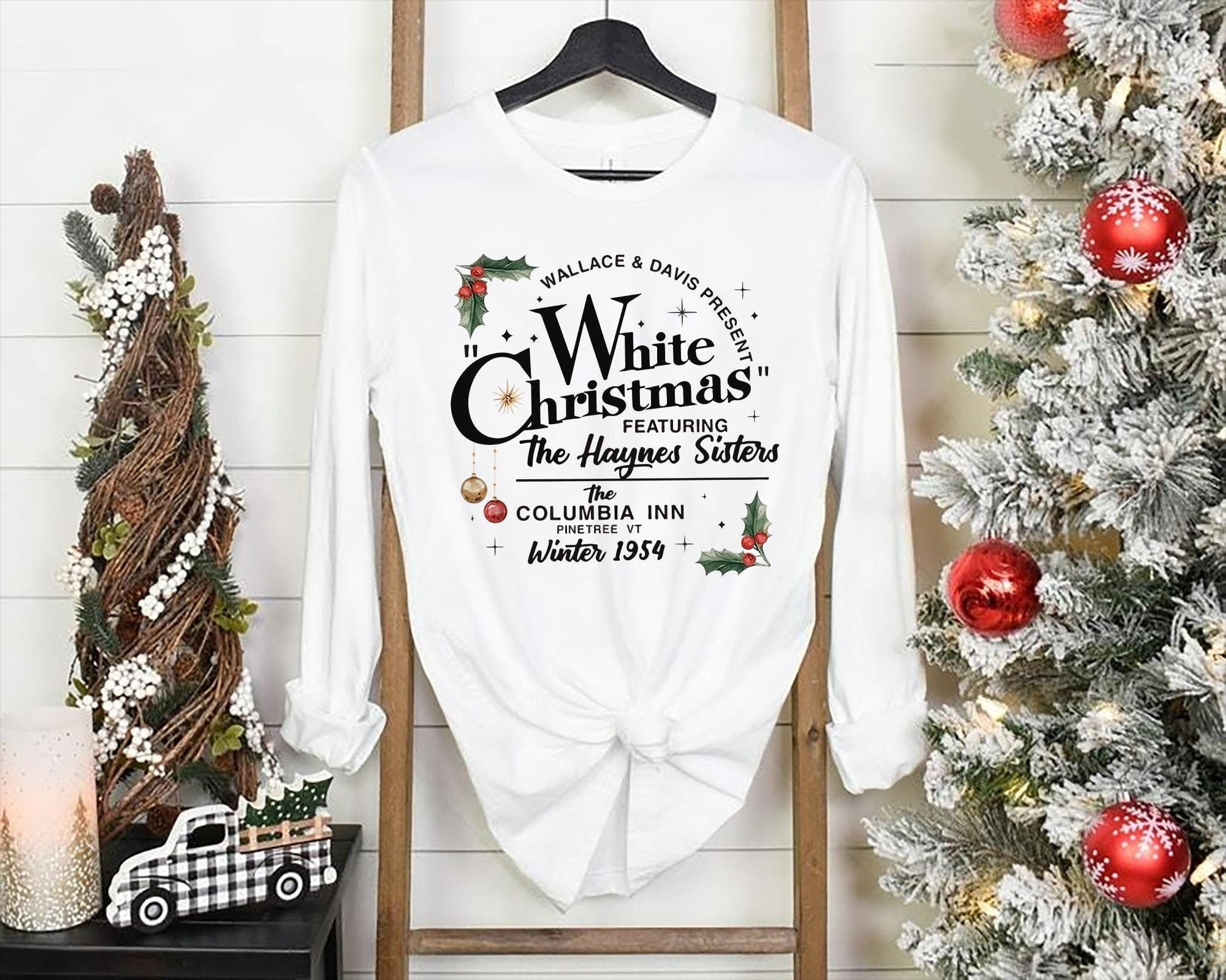 Christmas Movie T-Shirt, Wallace and Davis T-Shirt, Haynes Sisters ...