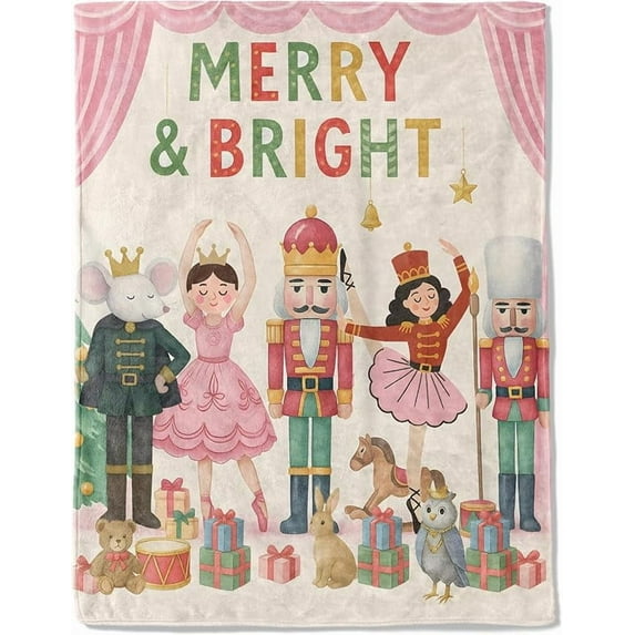 Christmas Movie Watching Decorative Throw Blanket, Gnome Red Black ...