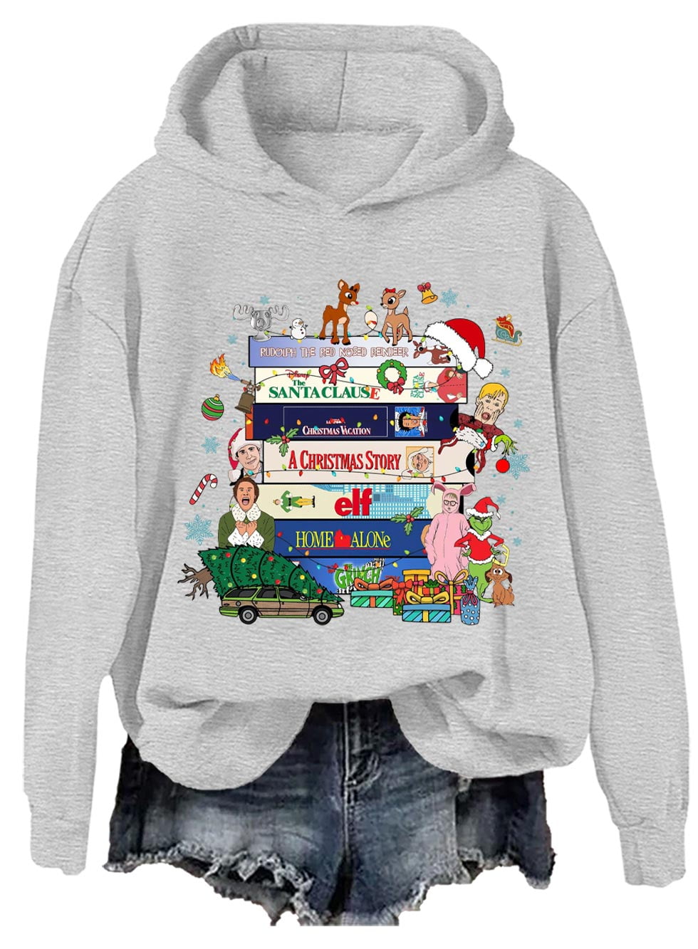 Christmas Movies Vhs Hoodie, White Christmas Movie Hoodie, Home Alone ...