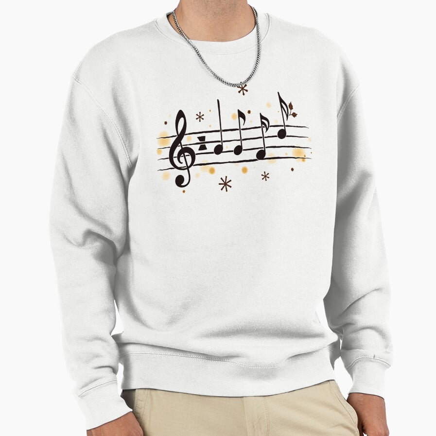 Christmas Music Notes Gingerbread Holiday Graphic Unisex Sweatshirt ...