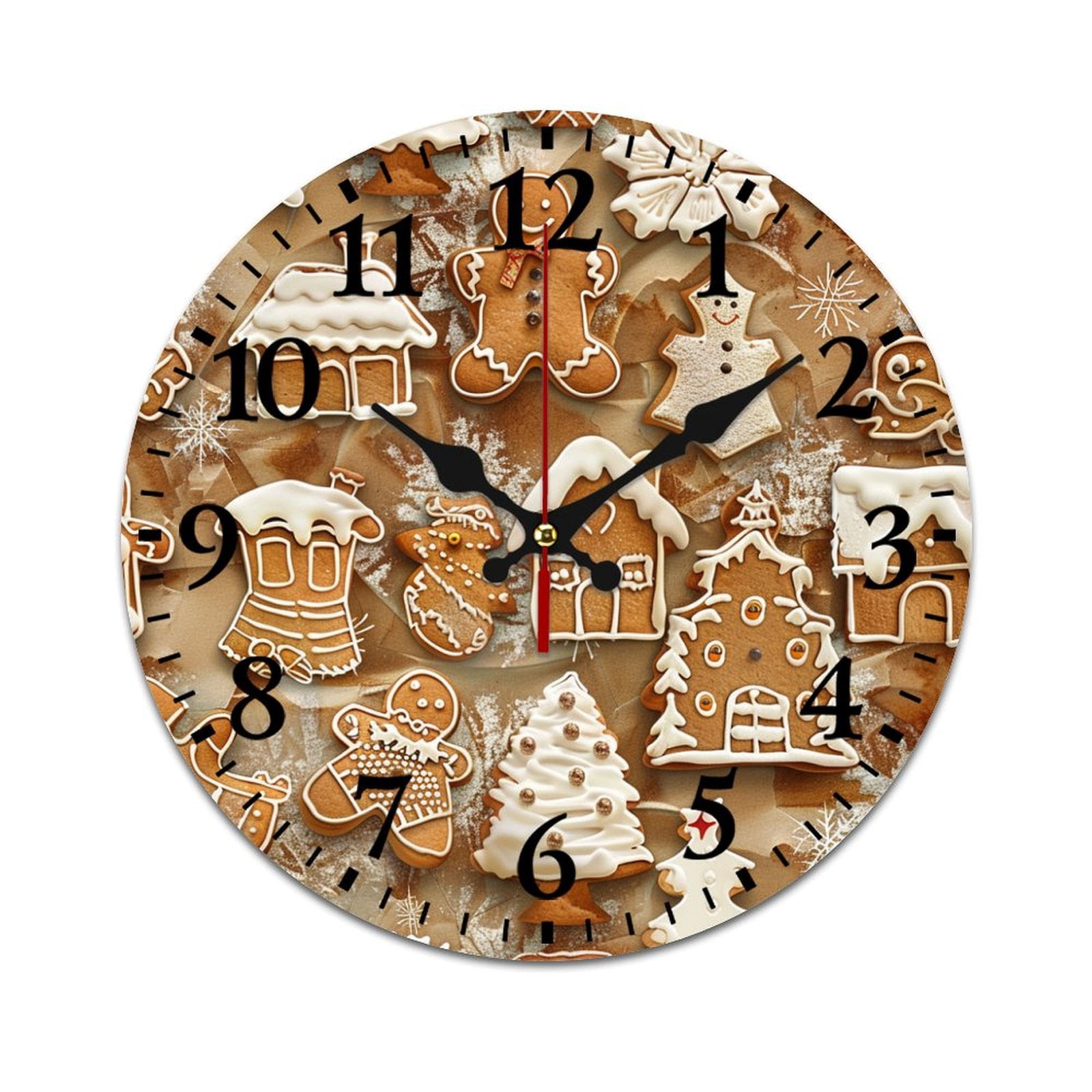 Christmas My Favorite Gingerbread Cookies Wall Clock Modern Design ...