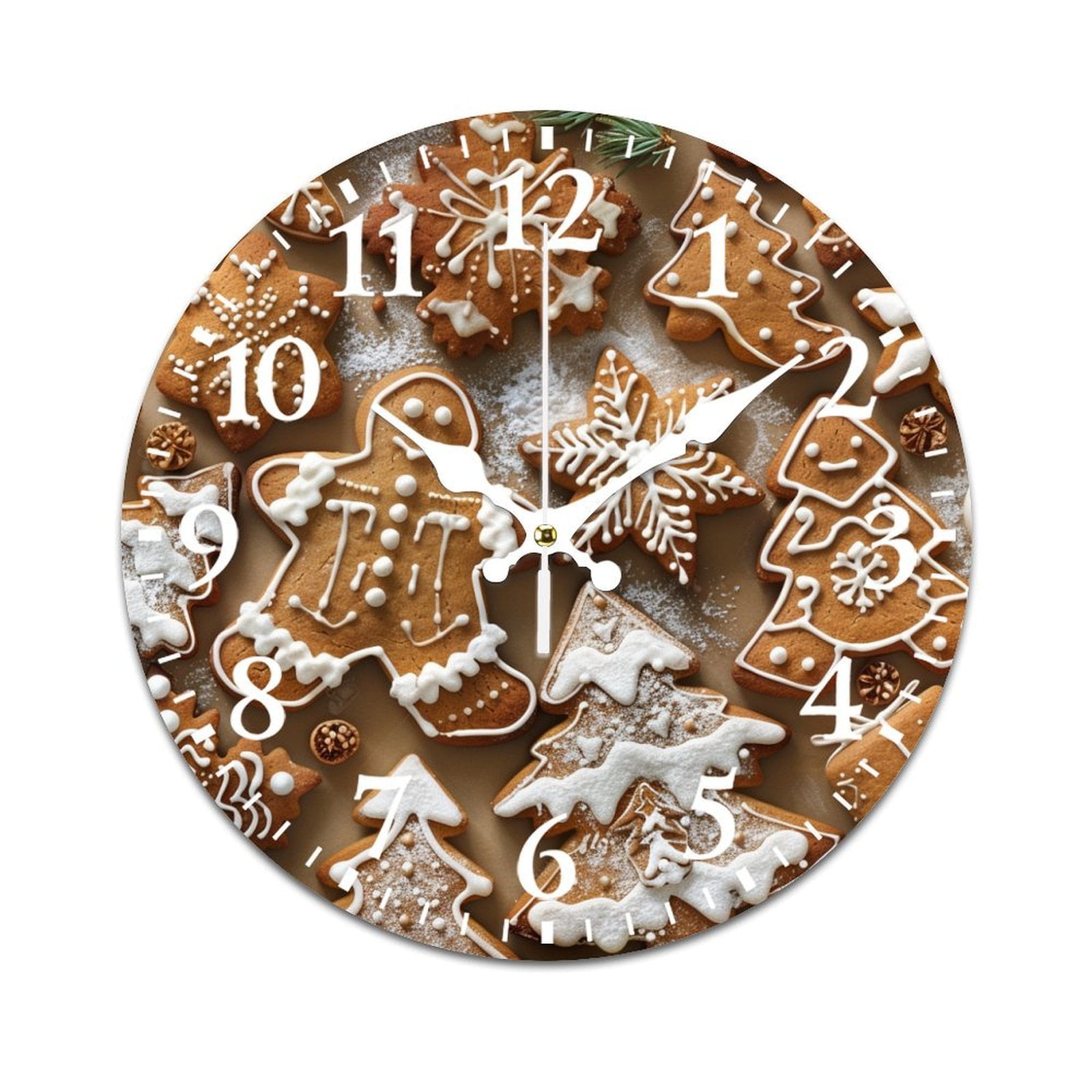 Christmas My Favorite Gingerbread Cookies Wall Clock Modern Design ...