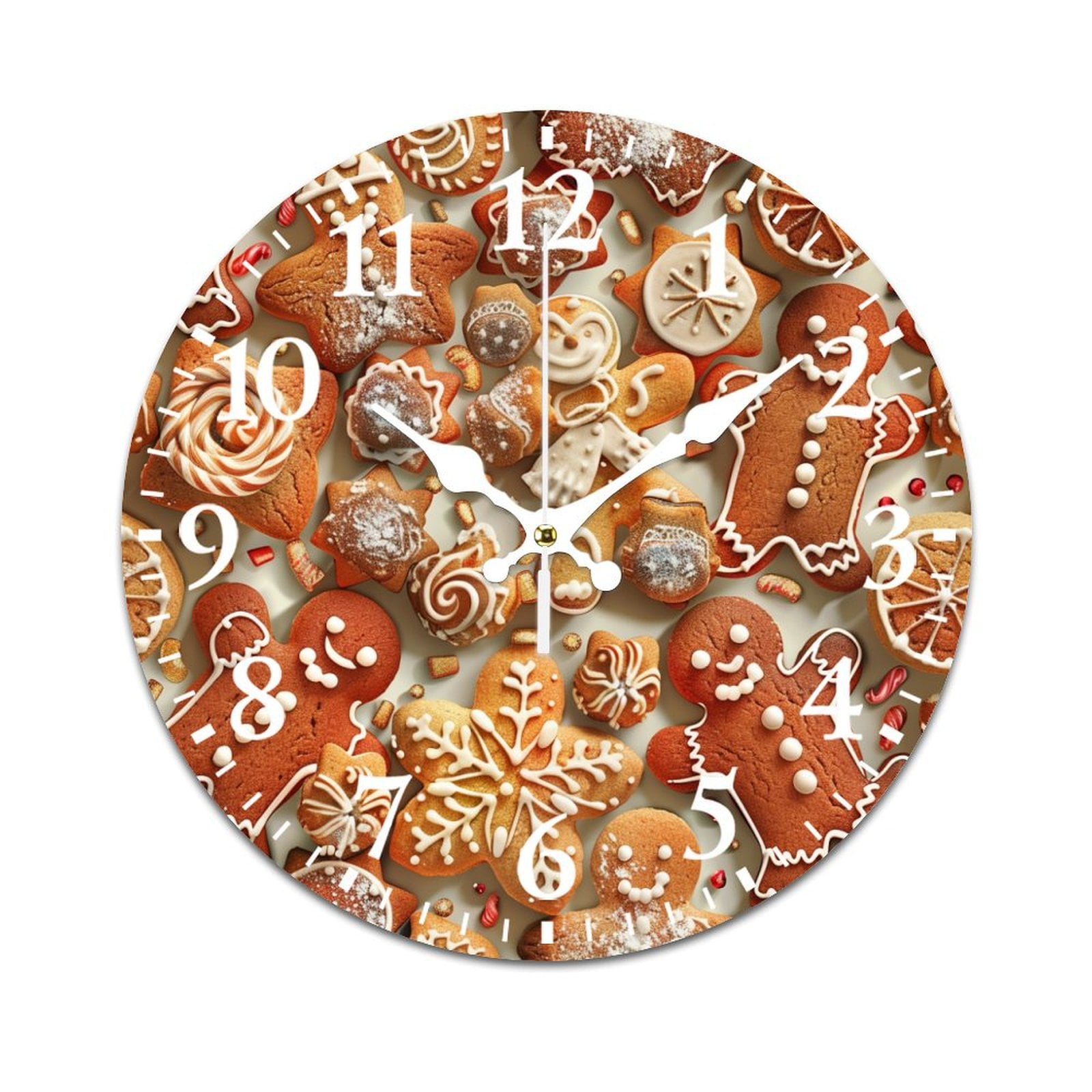 Christmas My Favorite Gingerbread Cookies Wall Clock Modern Design ...